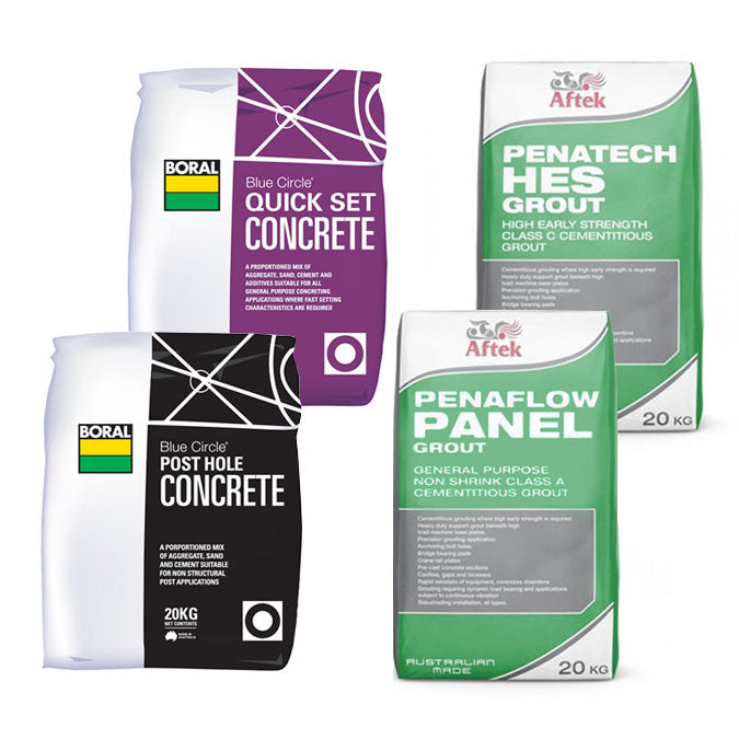 Concrete & Grout – Fencing Components
