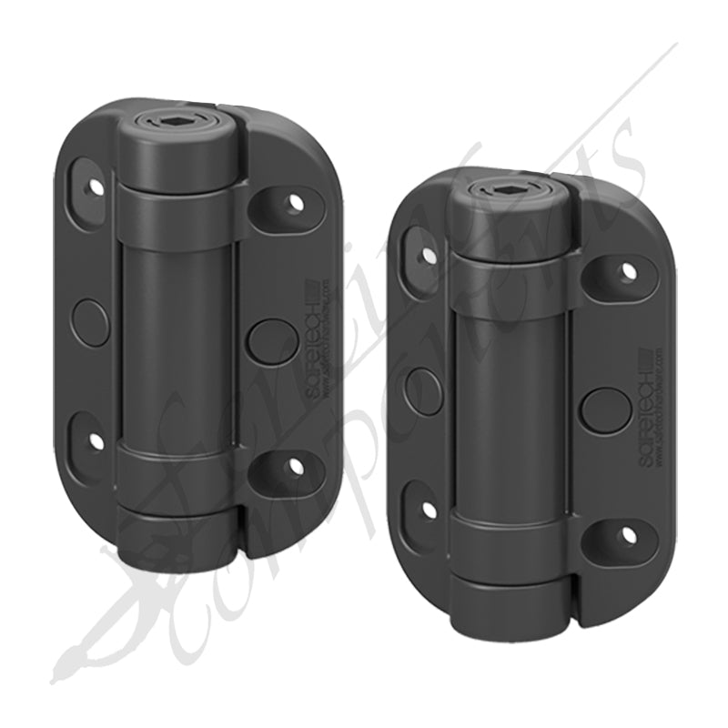 Safetech Adjustable Heavy Duty Self Closing Gate Hinges - (No Legs) [P ...