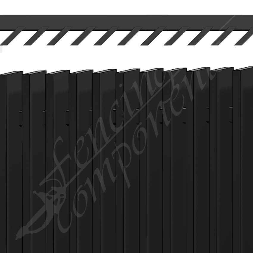 Aluminium 45° Angled Blade Designer Panel (Upgraded Design) – Fencing ...