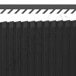 Aluminium 45° Angled Blade Designer Panel (Upgraded Design) – Fencing ...