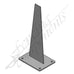 Shark Fin Post Bracket Base (#8120) – Fencing Components