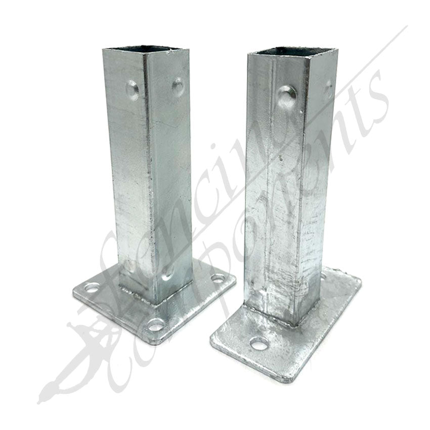 Internal Post Bracket Base 50x50mm HDG – Fencing Components