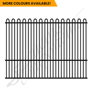 Aluminium Deco Loop Top Fence Panel – Fencing Components