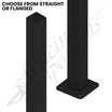 50x50mm Steel Post - Satin Black – Fencing Components