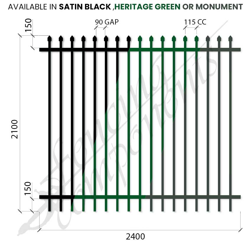 Steel Security Crimp Top Panel (Gap 90, CC115) DET SCHOOL SPEC - Zinc ...