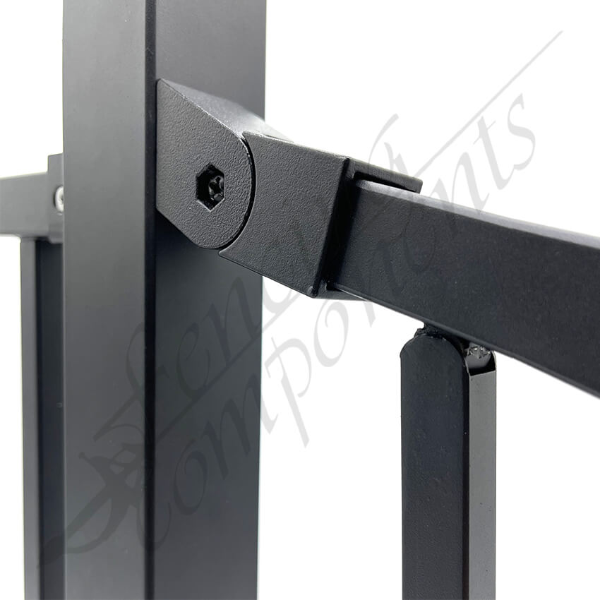 StairFlex© Bracket Kit for Raked Panel 4 Brackets/Kit (Satin Black ...