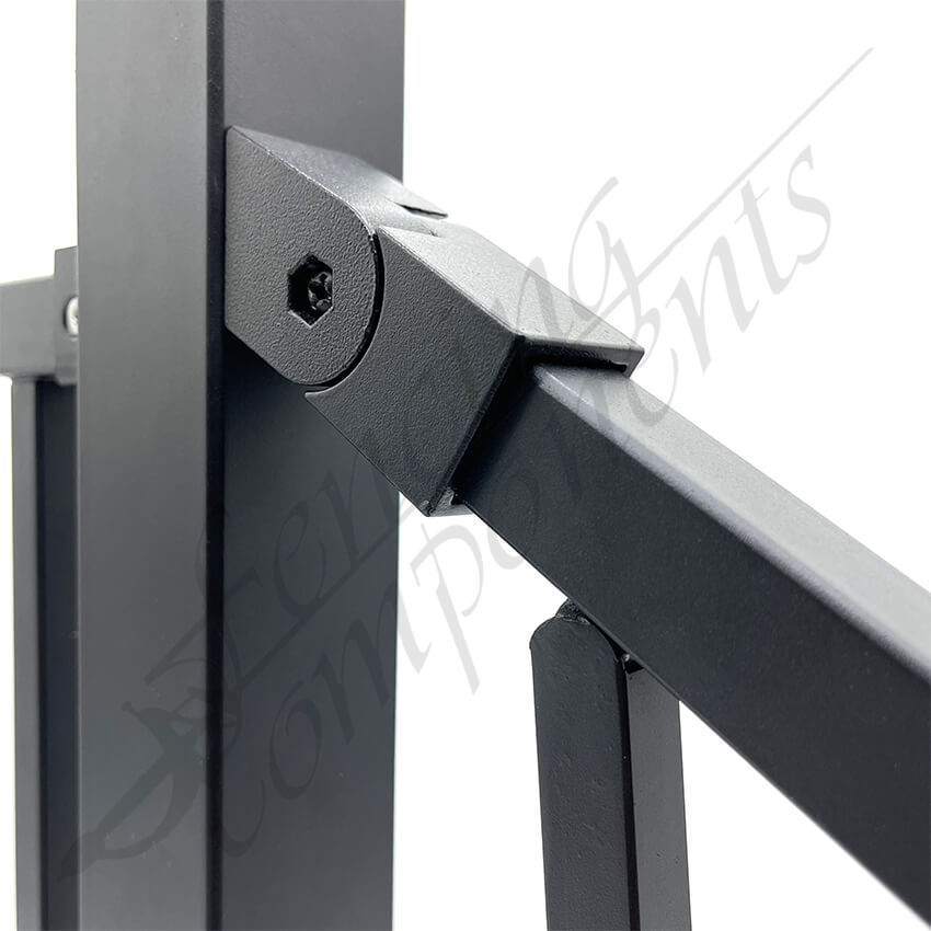 StairFlex© Bracket Kit for Raked Panel 4 Brackets/Kit (Satin Black ...